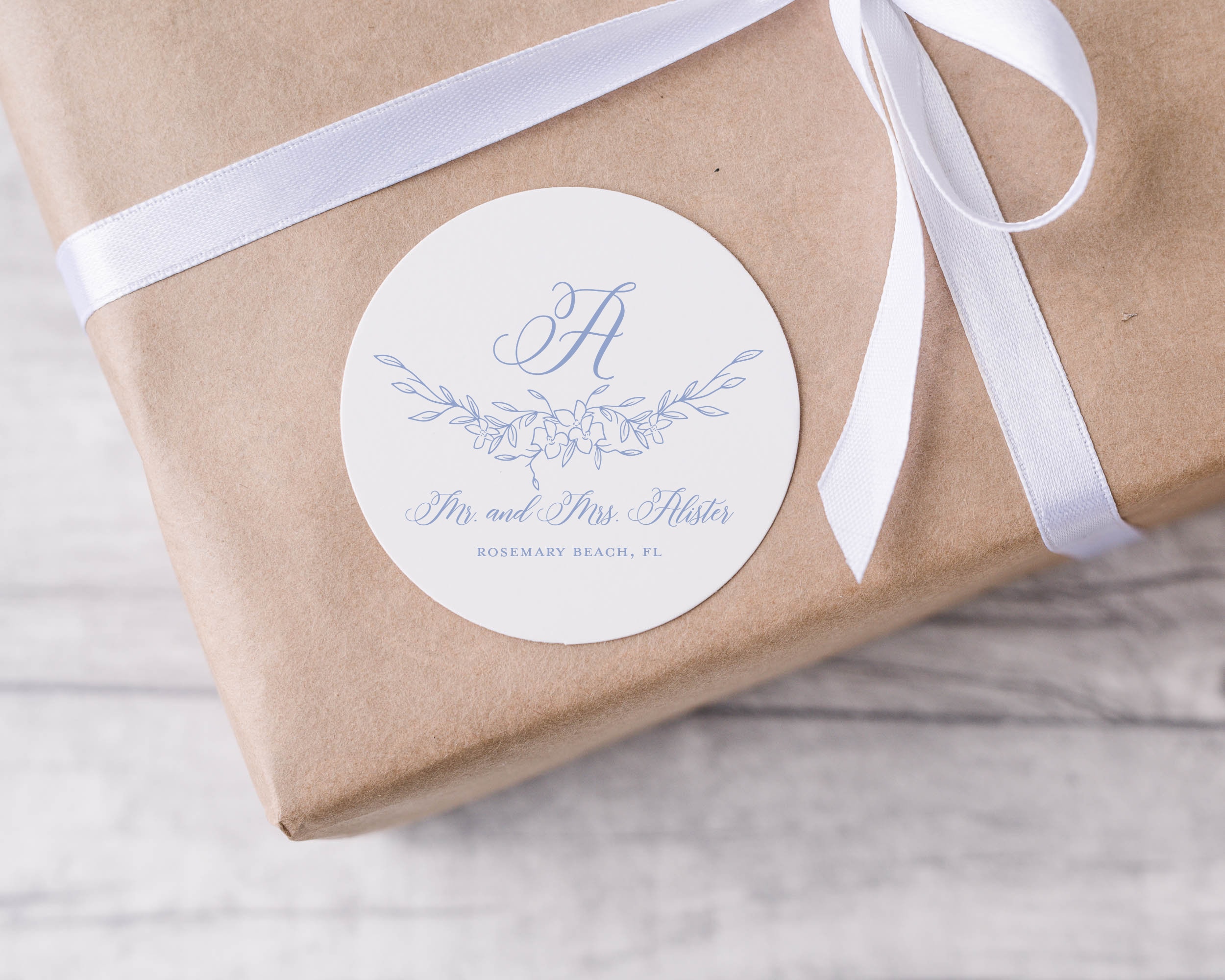 Wedding Monogram Floral Script Wedding Monogram Custom Couple Monogram ...