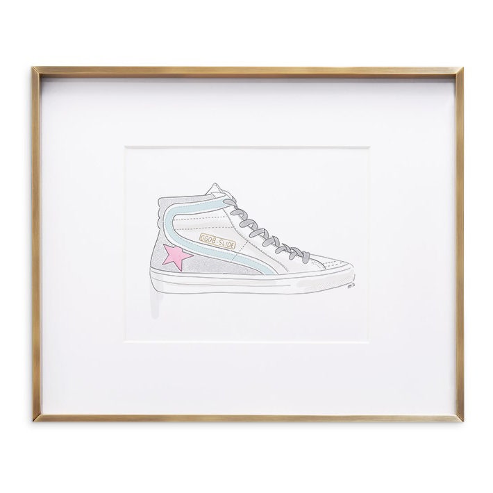 GG | Golden Goose | Designer | Art | Watercolor | Print - Etsy