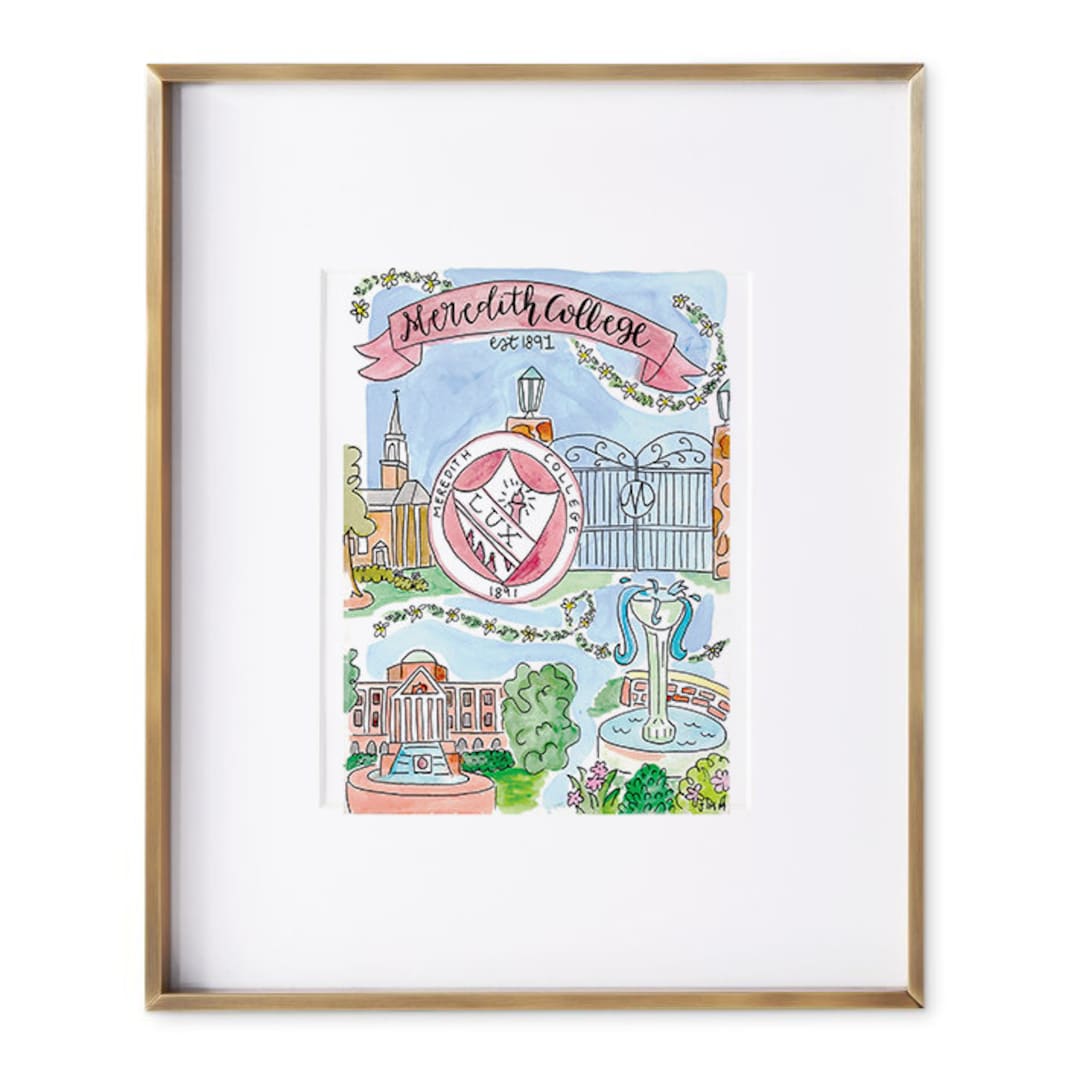 Meredith College Print | Mere Co Angels | Meredith College Wall Art ...