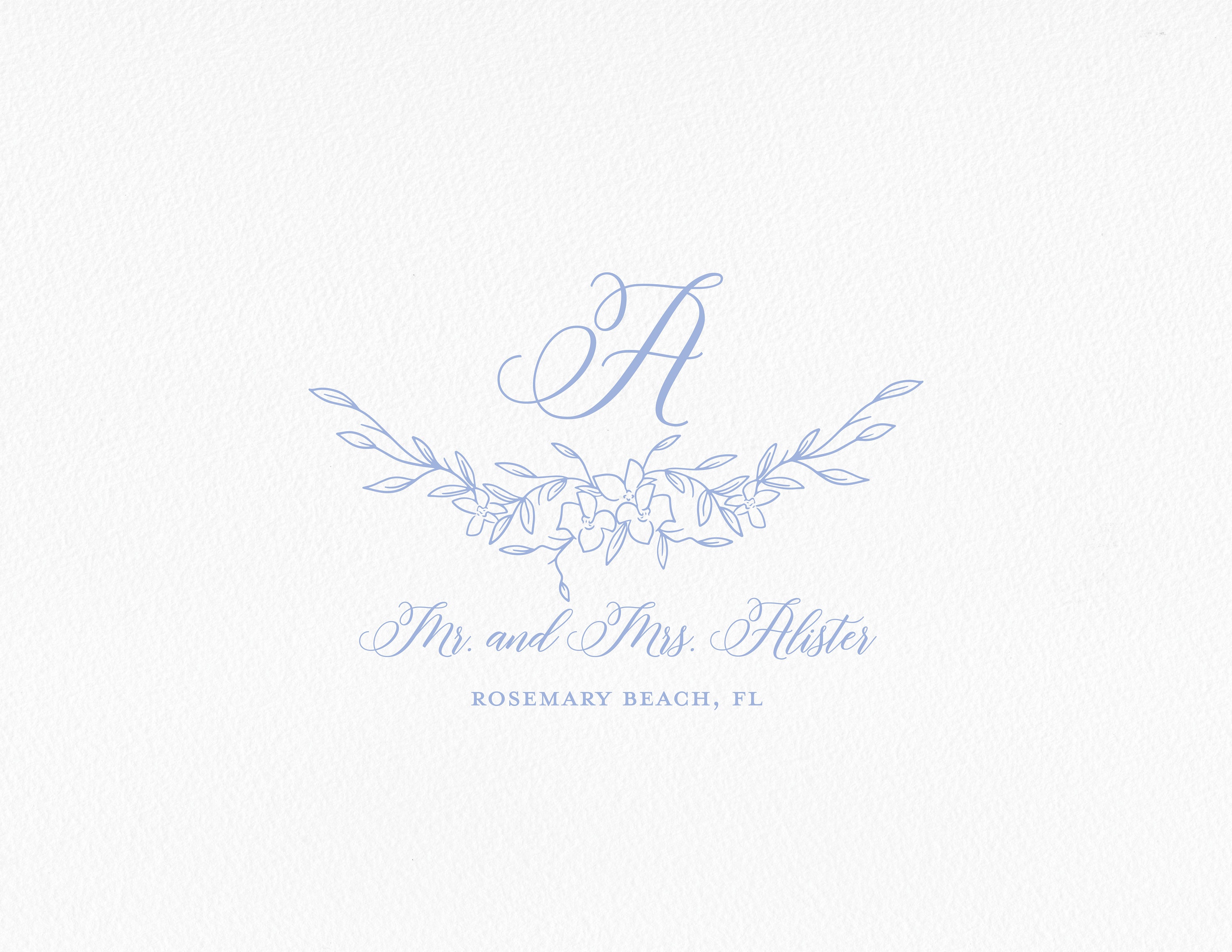 Wedding Monogram Floral Script Wedding Monogram Custom Couple Monogram ...