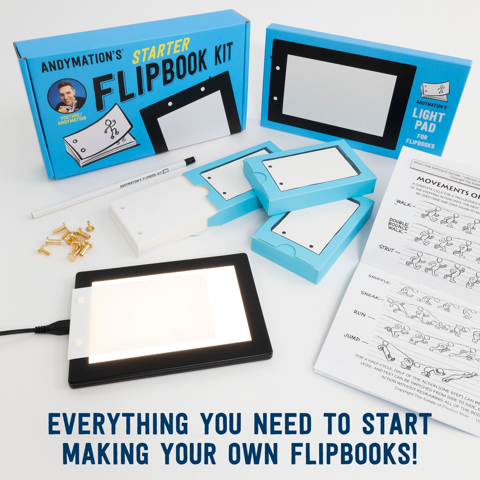 Original Andymation's Flipbook Starter Kit for Kids & Adults - Etsy