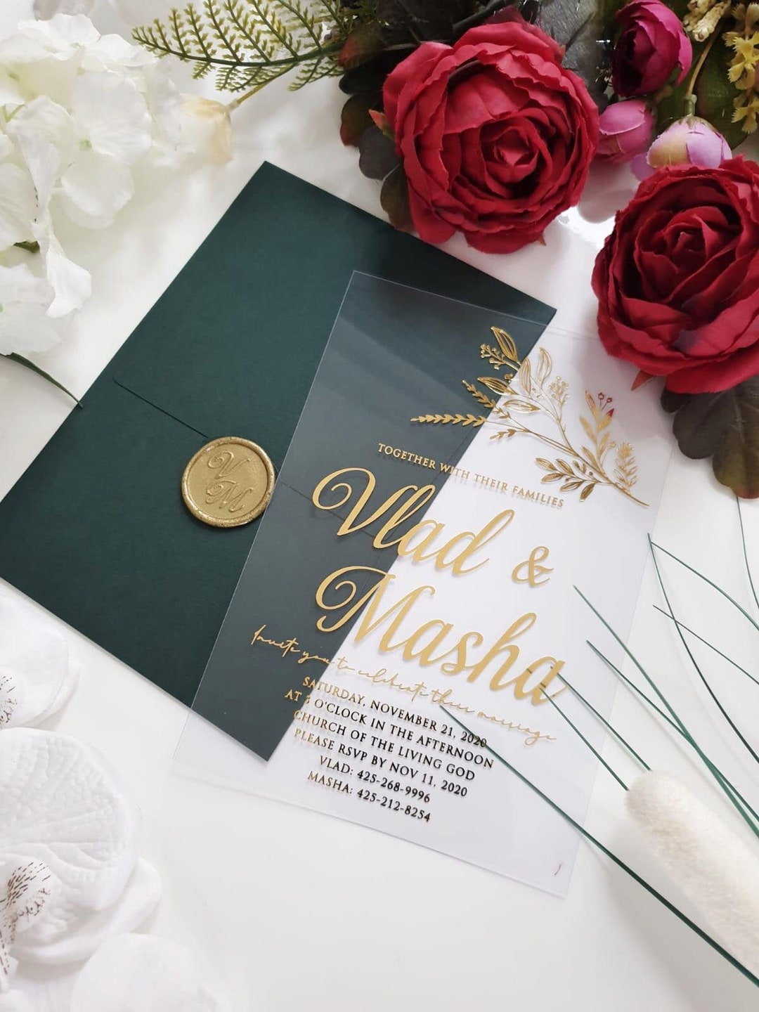 Clear Acrylic Invitations, Wedding Invitation, Acrylic İnvitations ...