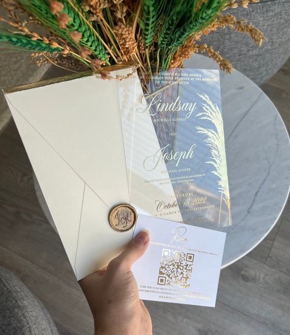 Boho Wedding Card Boho Invitations Wedding Invitation - Etsy