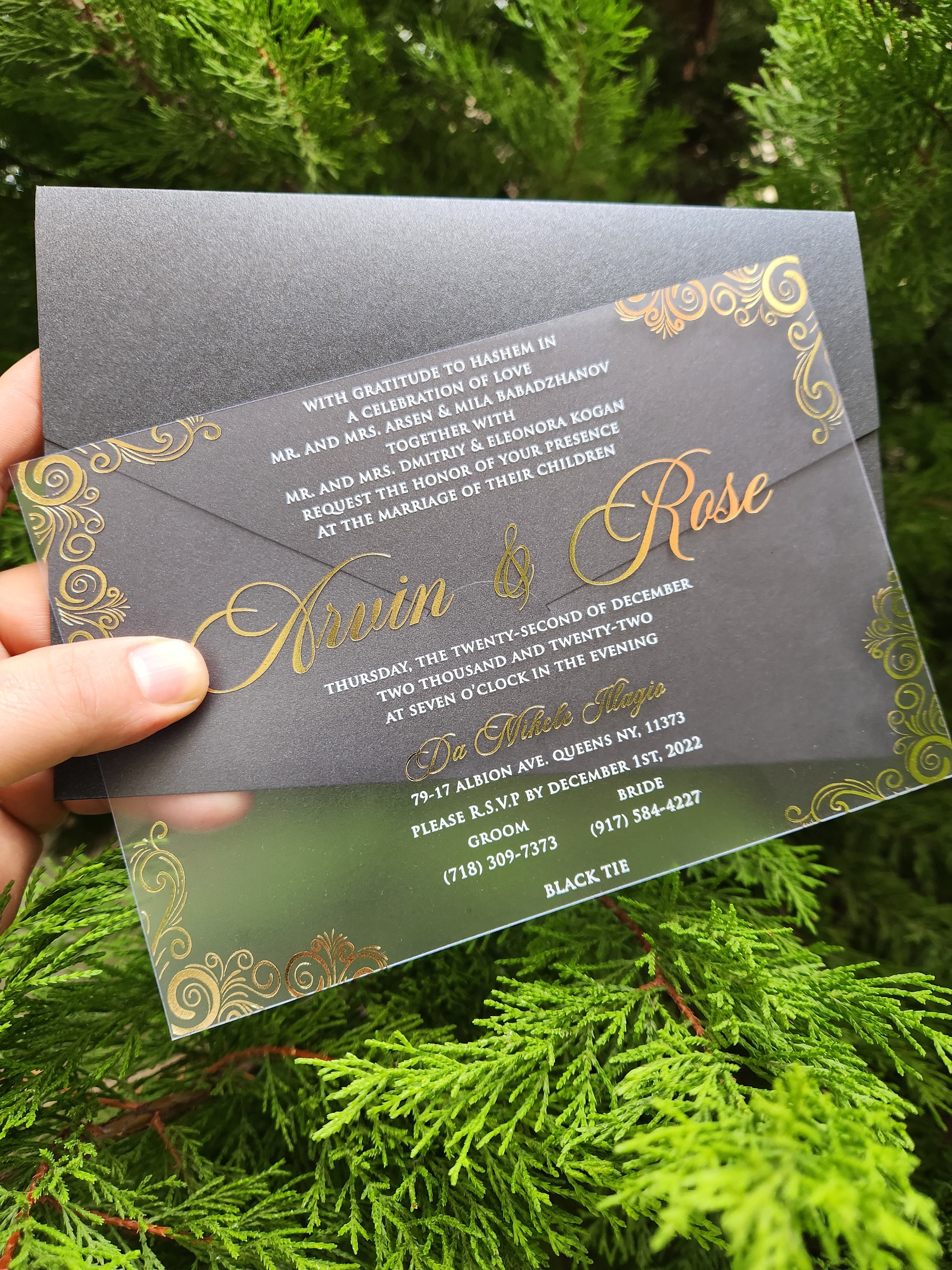 Acrylic Invitations Clear Acrylic Wedding Invitations - Etsy