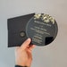 Round Invitation Card Black Acrylic Invitations Clear - Etsy