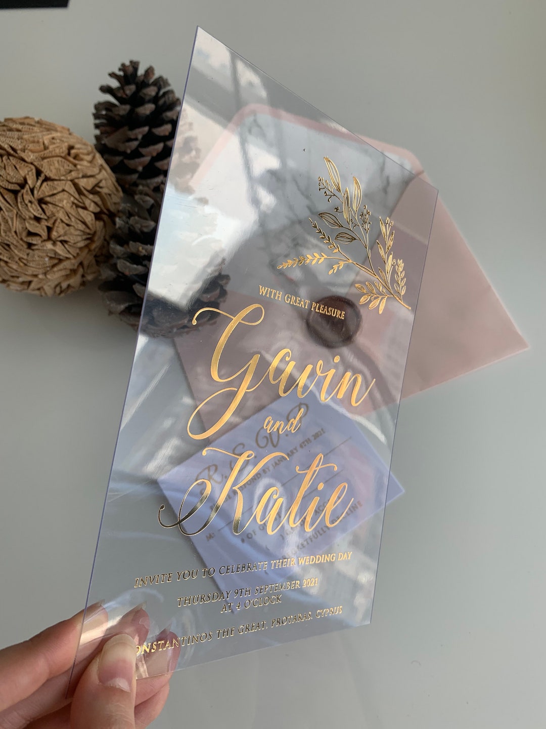 Clear Acrylic Invitations, Wedding Invitation, Acrylic İnvitations ...