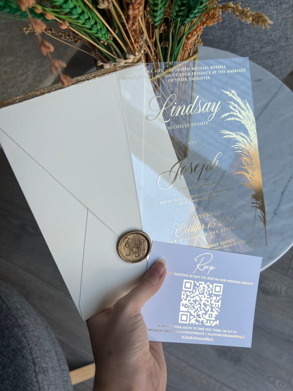Boho Wedding Card Boho Invitations Wedding Invitation - Etsy