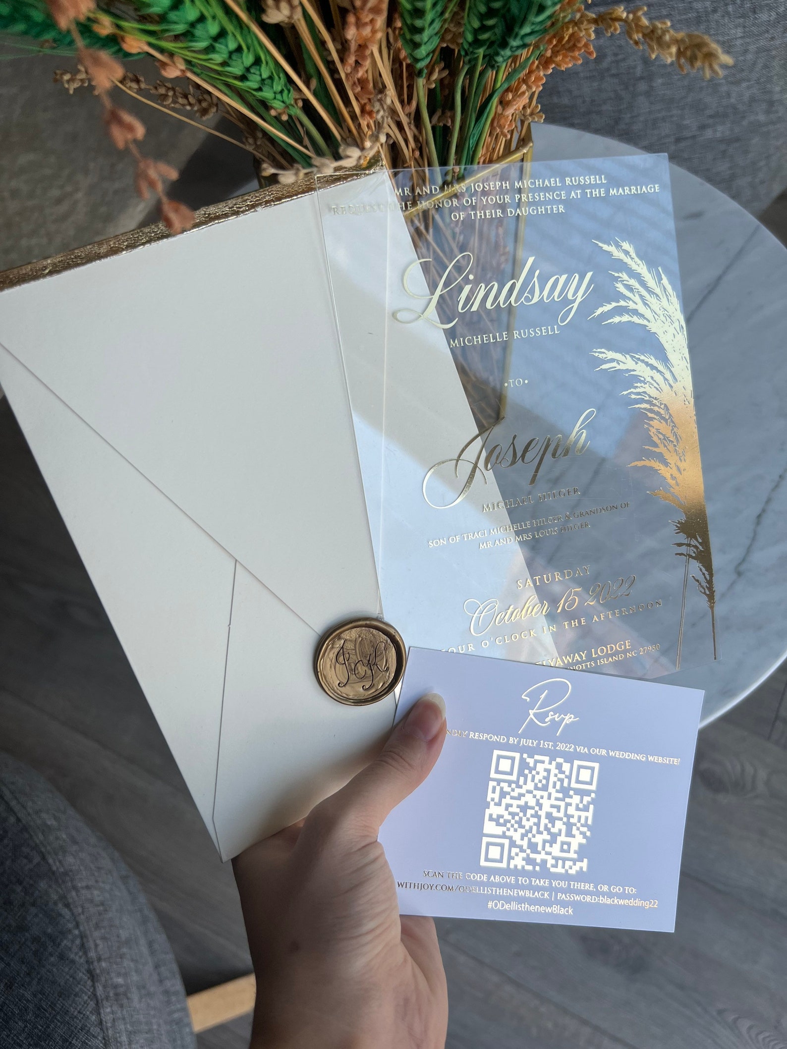 Boho Wedding Card Boho Invitations Wedding Invitation - Etsy