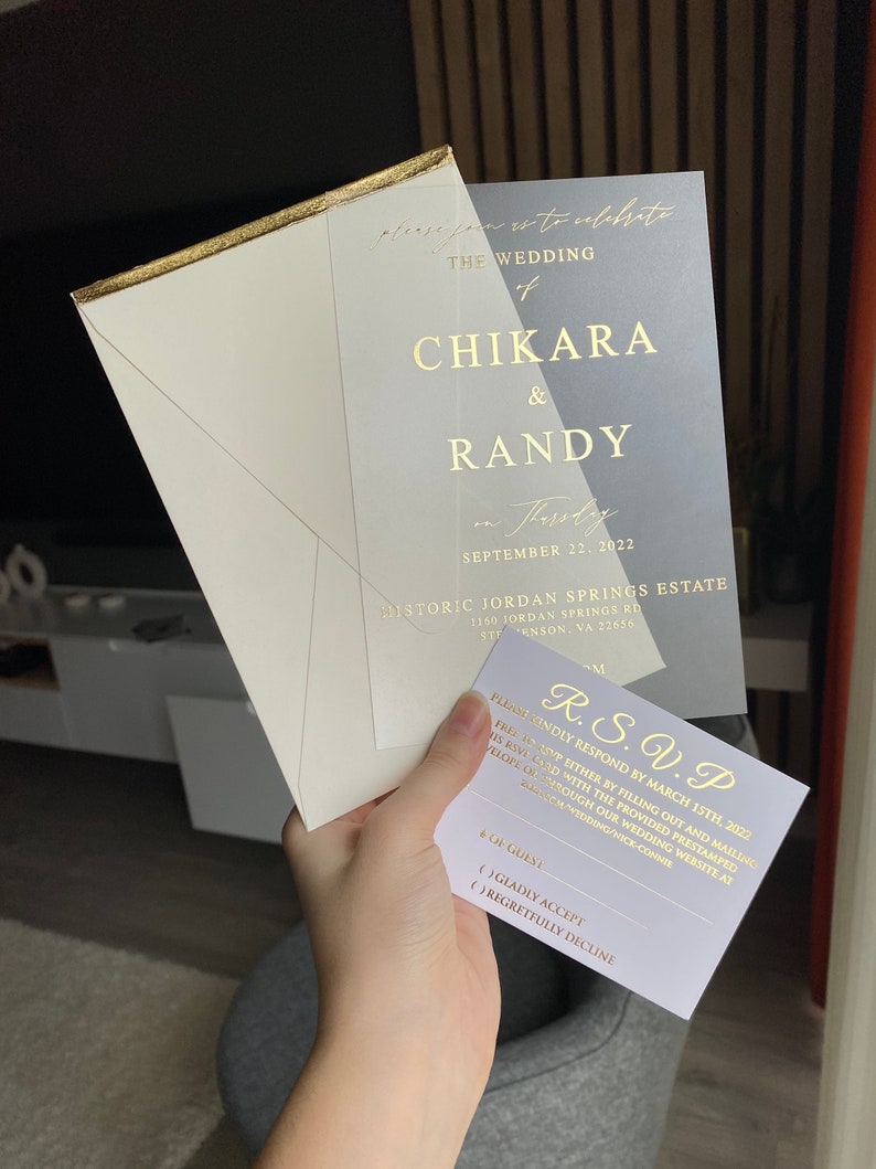 Wedding Invitation Clear Acrylic Wedding Invitations Acrylic - Etsy