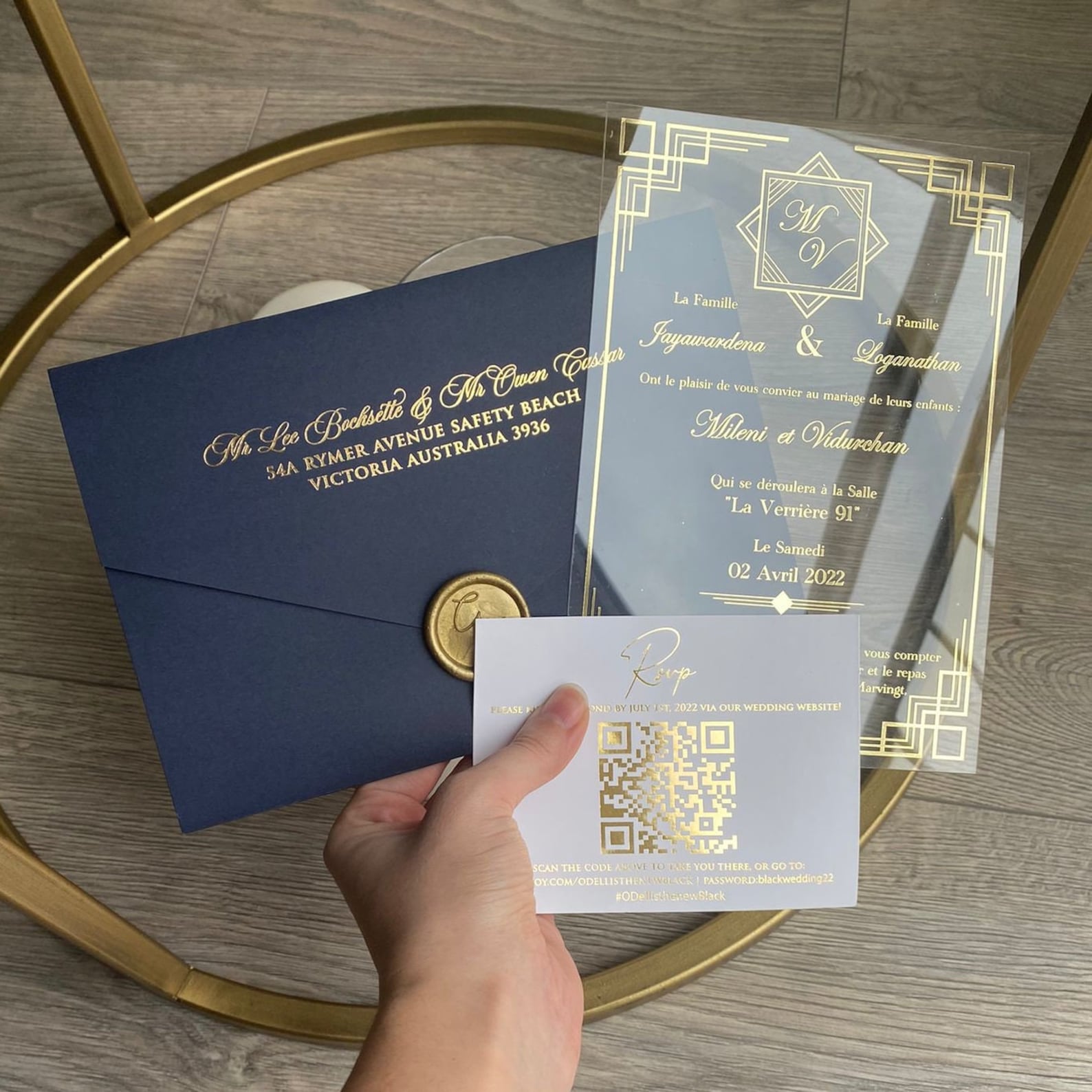 Acrylic Invitations, Clear Acrylic Invitations, Wedding Invitations ...