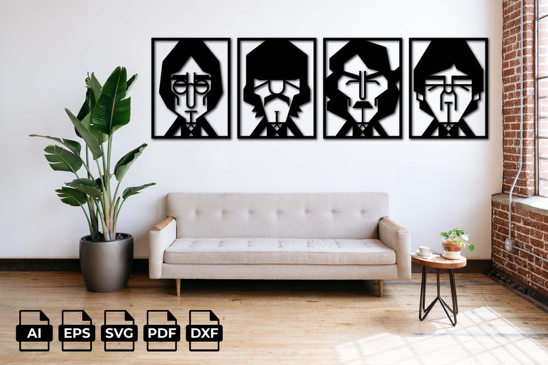 The Beatles / Instant Download, Vector Ai, Svg, Eps, Pdf, Dxf. Digital ...