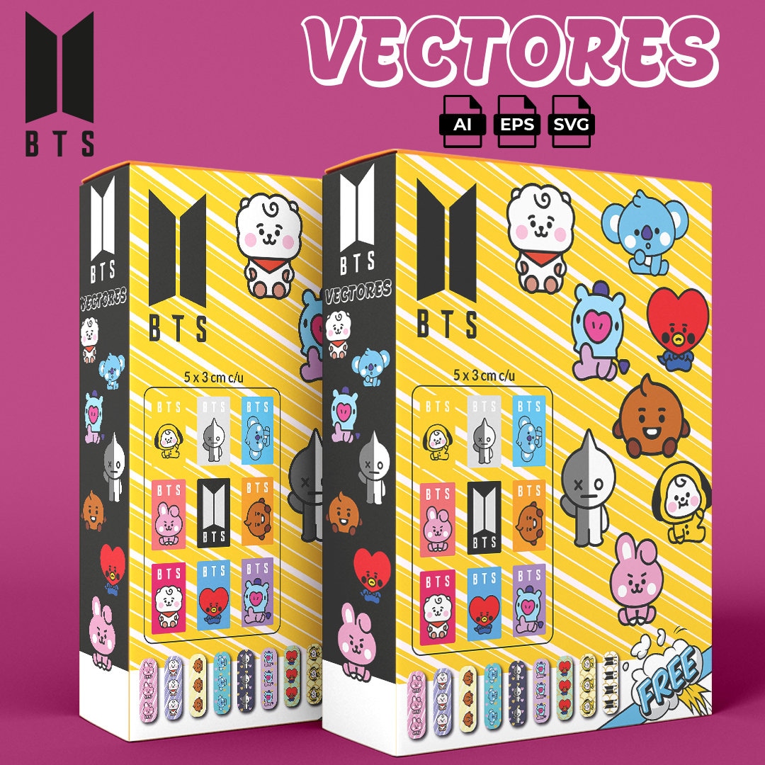 BTS / Descarga instantánea, Vector Ai, Svg, Eps, Pdf Archivo Digital ...