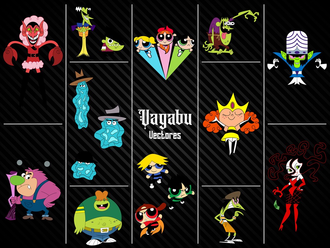 The Powerpuff Girls / Instant Download, Vector Ai, Svg, Eps, Pdf ...