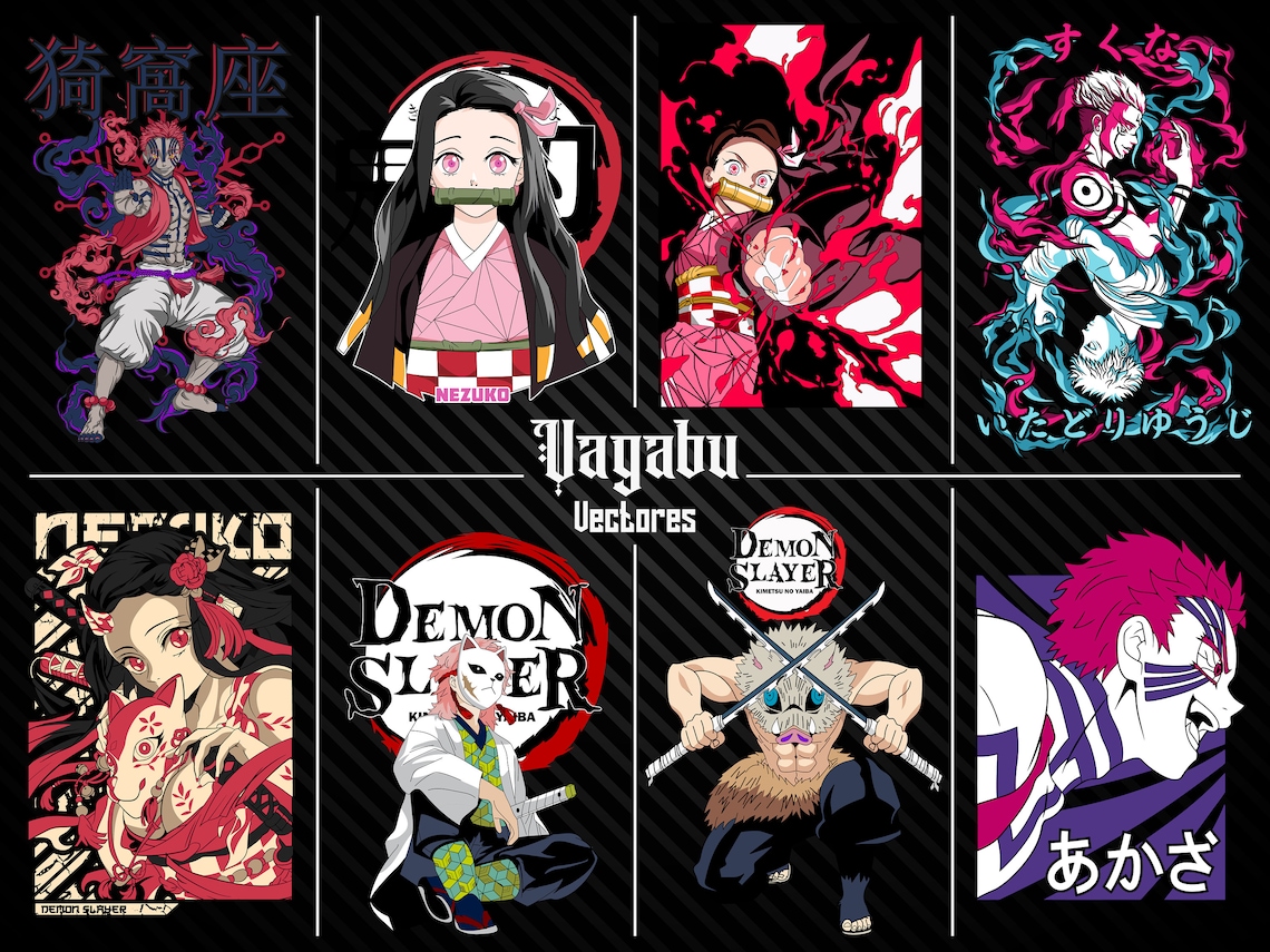 Demon Slayer / Instant Download, Vector Ai, Svg, Eps, Pdf. Digital File ...