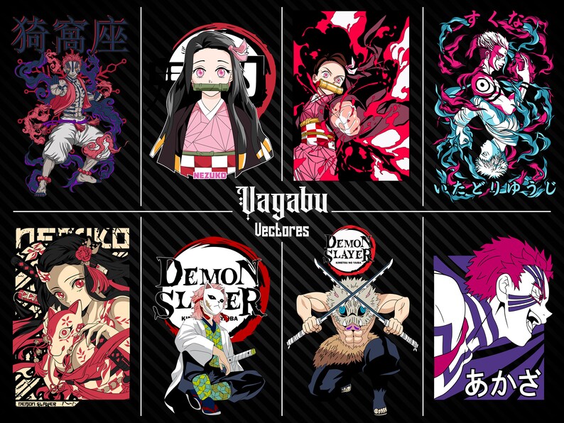 Demon Slayer / Instant Download, Vector Ai, Svg, Eps, Pdf. Digital File ...