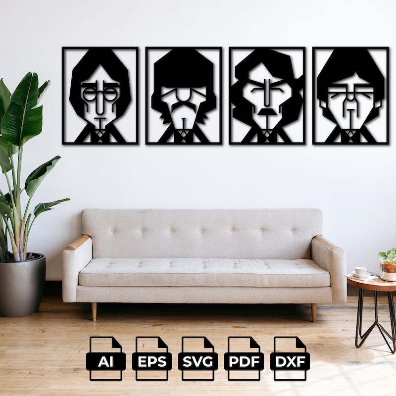 The Beatles Cartoon - Etsy