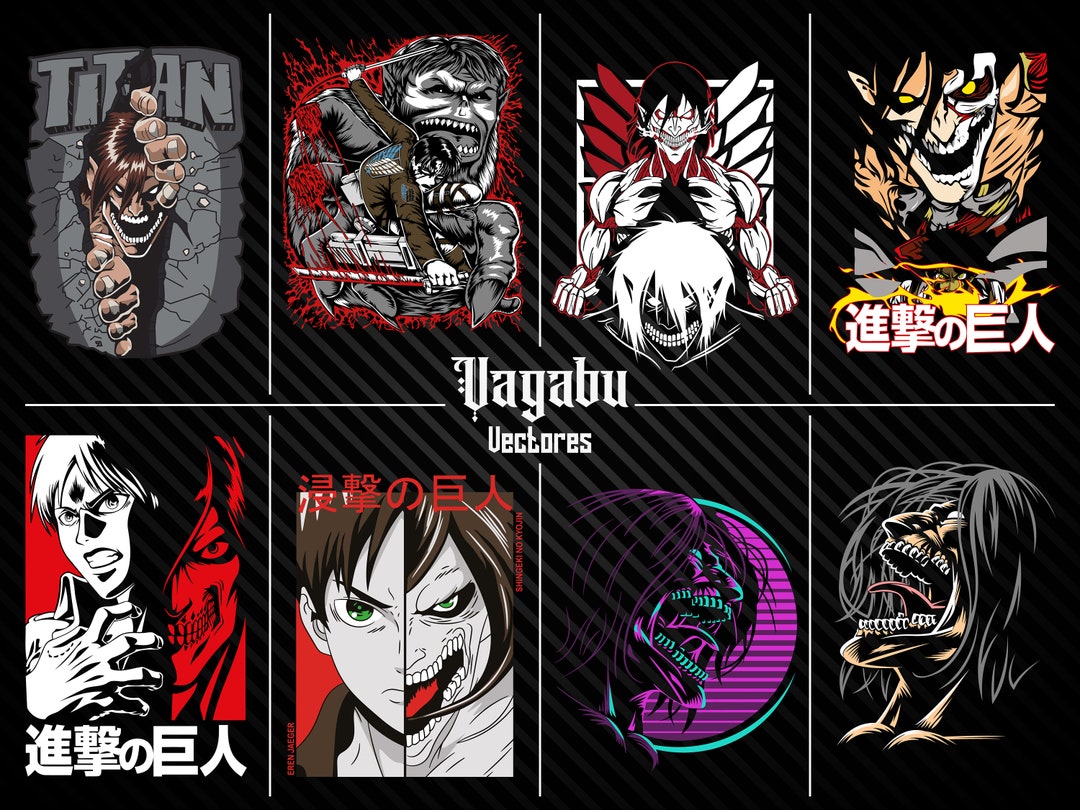 Attack on Titan / Instant Download, Vector Ai, Svg, Eps, Pdf. Digital ...