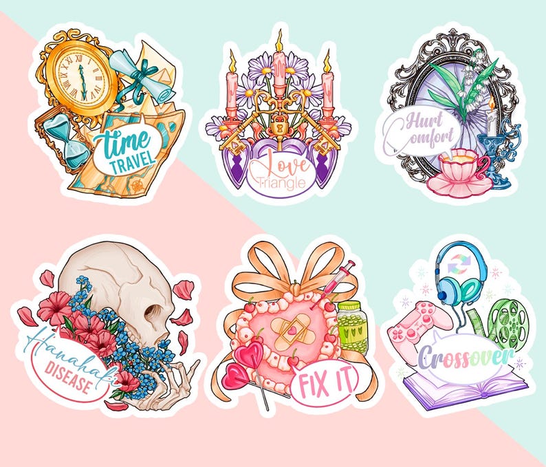 Fanfic Tropes [bookmarks & Stickers] - Etsy Ireland