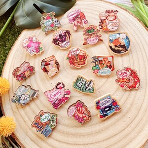 Fanfic Tropes wooden Pins - Etsy