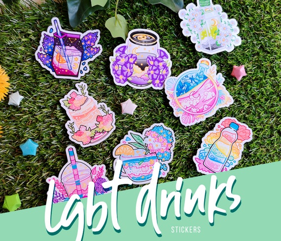 LGBT Drinks stickers - Etsy