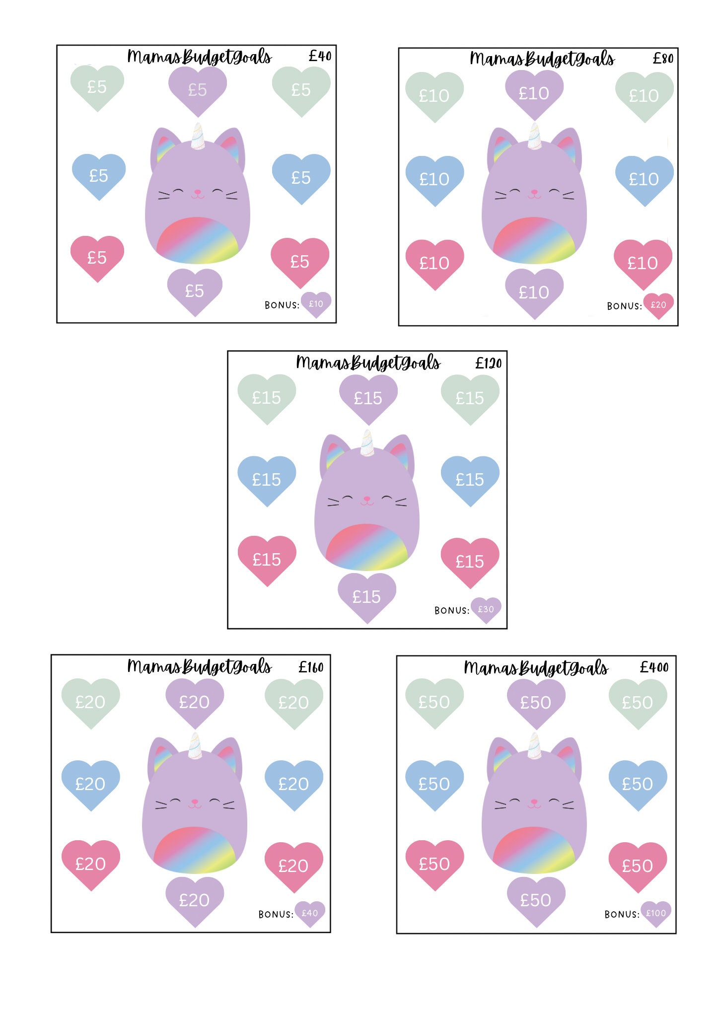 Mini Saving Challenge Cards, Saving Challenge, Budget Binder Ideas ...