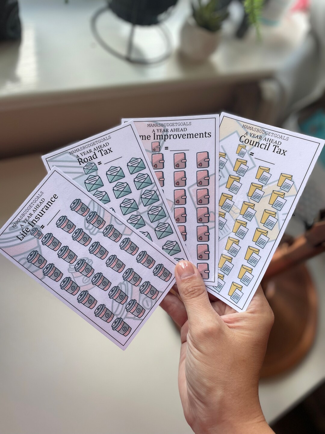 A Year Ahead Saving Cards, Budget Binder, Challenges, Council Tax ...