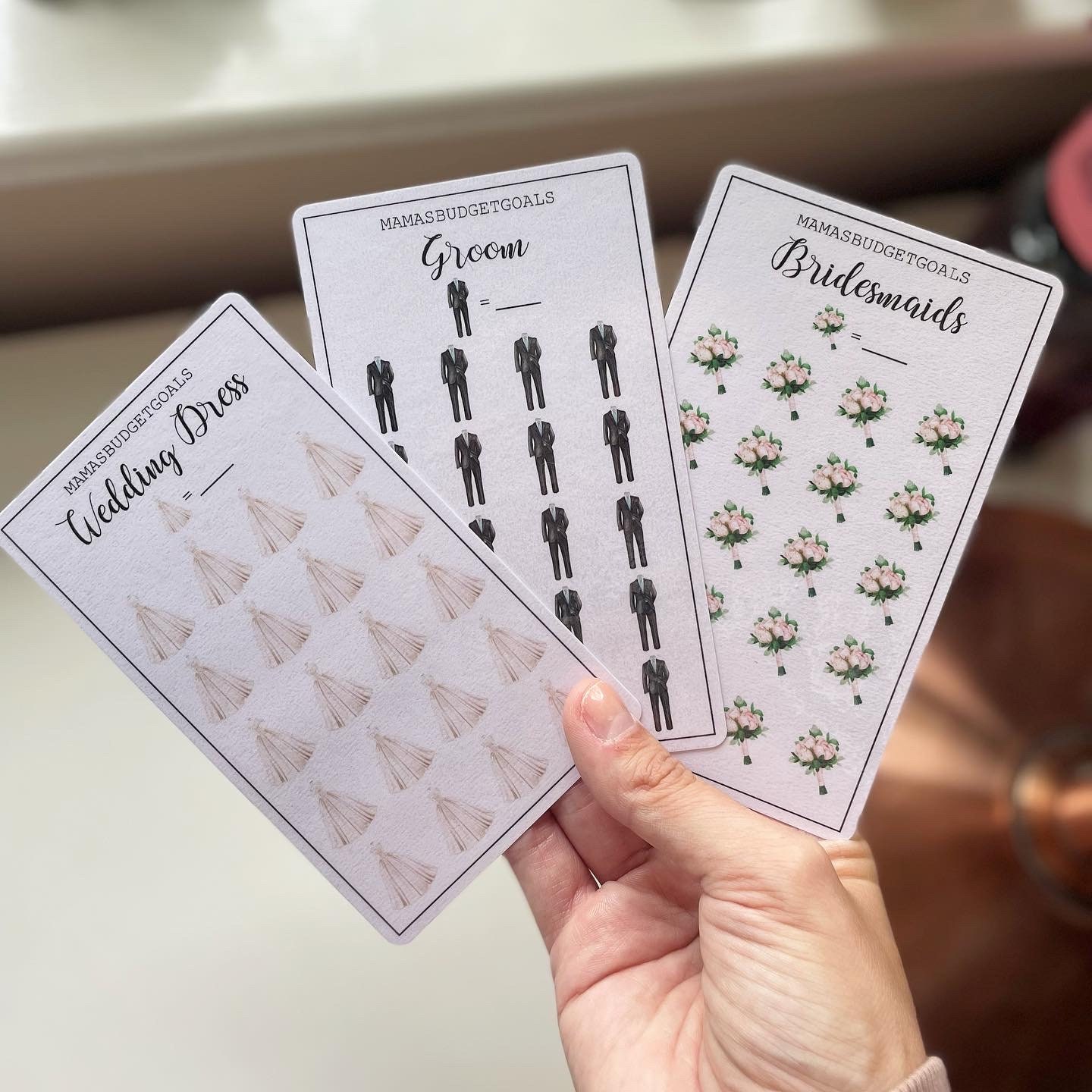 Wedding Saving Challenge Wedding Budget Cards Saving - Etsy