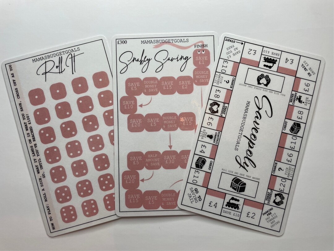 Saving Challenge Game Cards Bundle, Budget Binder, Budget, Saving ...