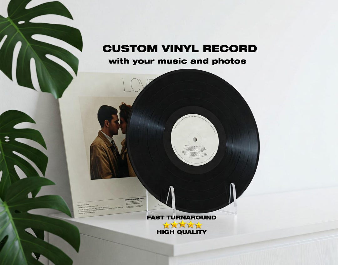 Custom Vinyl Record With Printed Cover: Personalized Handmade Music ...