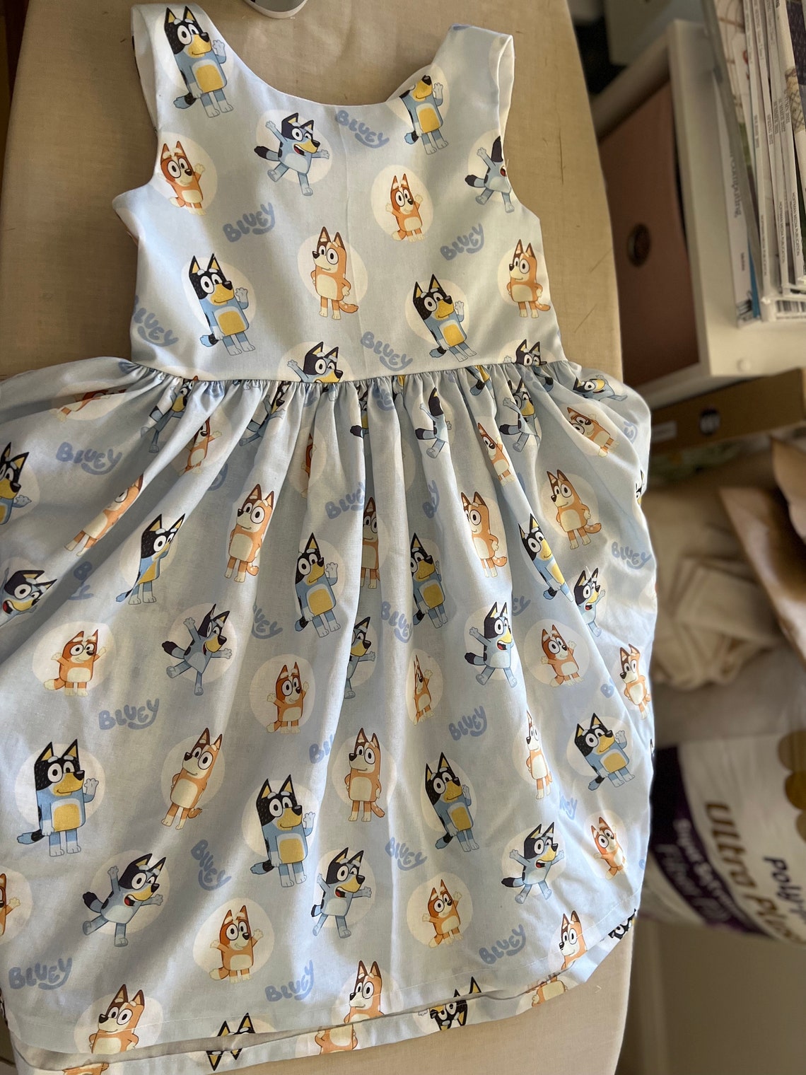 Bluey Dress Girls Custom Made - Etsy UK