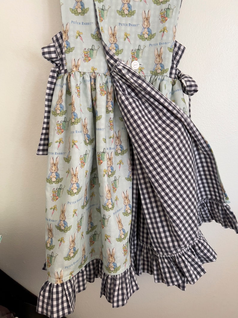 Peter Rabbit Gingham Girls Dress - Etsy
