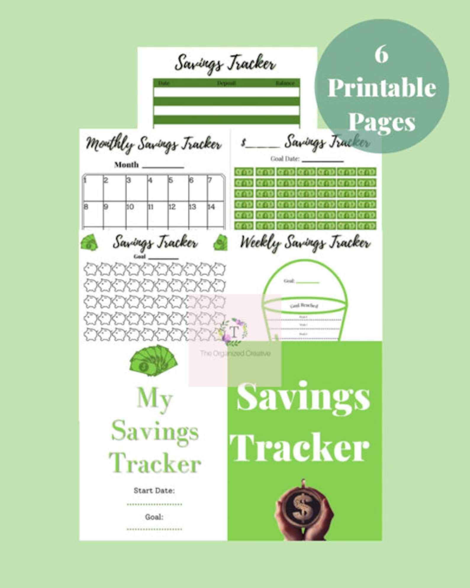 Ultimate Savings Tracker Printable, Weekly Savings Tracker, Monthly ...