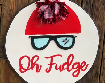 Oh Fudge Sign - Etsy