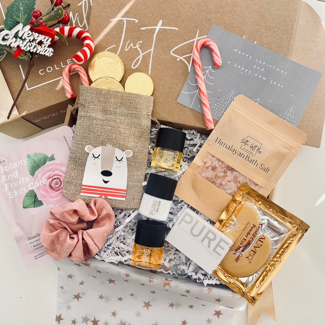 Christmas Pamper Gift Box for Her Xmas Pamper Hamper Spa - Etsy UK