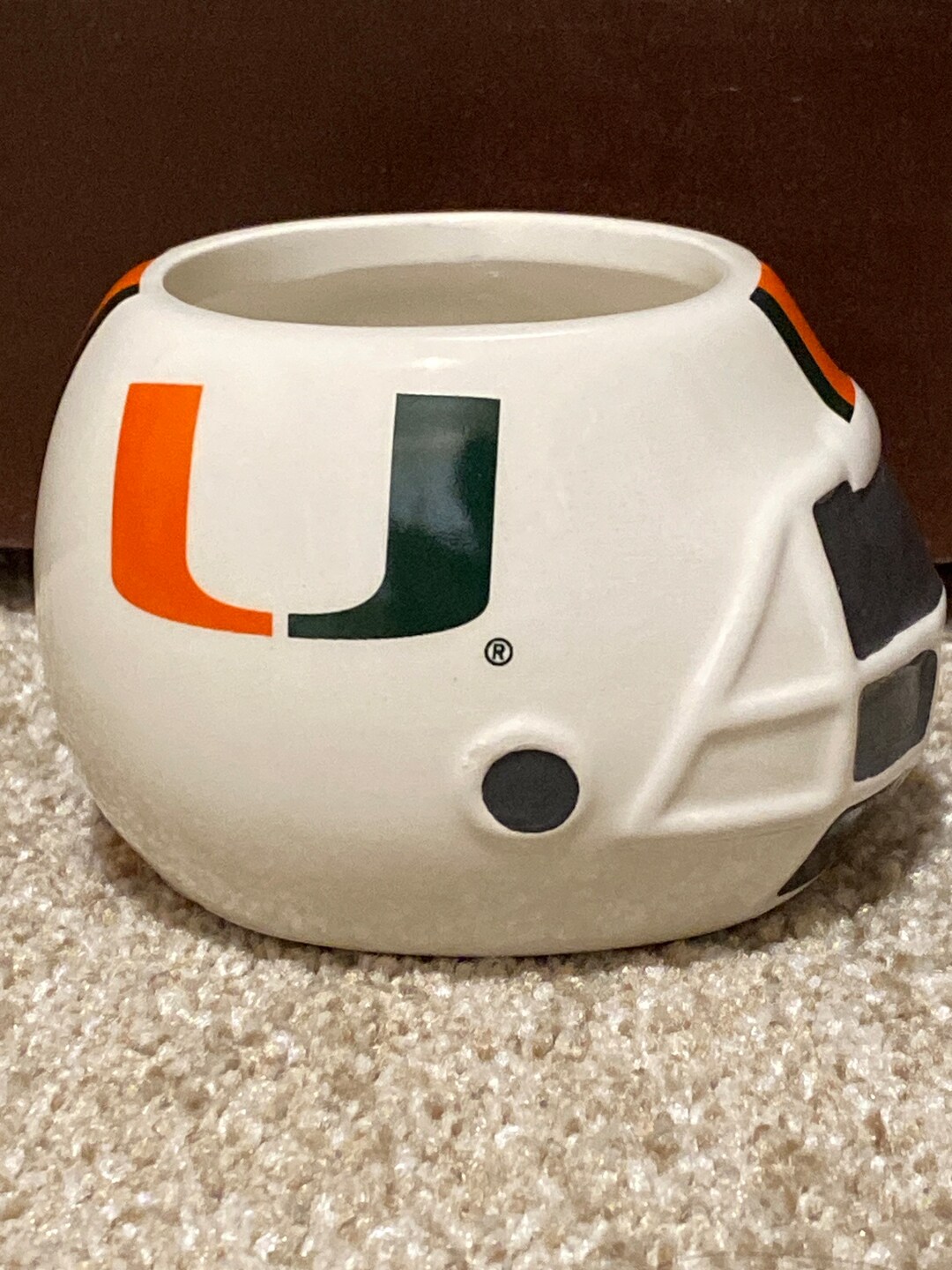 Succulent Holder SMALL, 2.5 Inches Tall College Football Helmet Miami ...