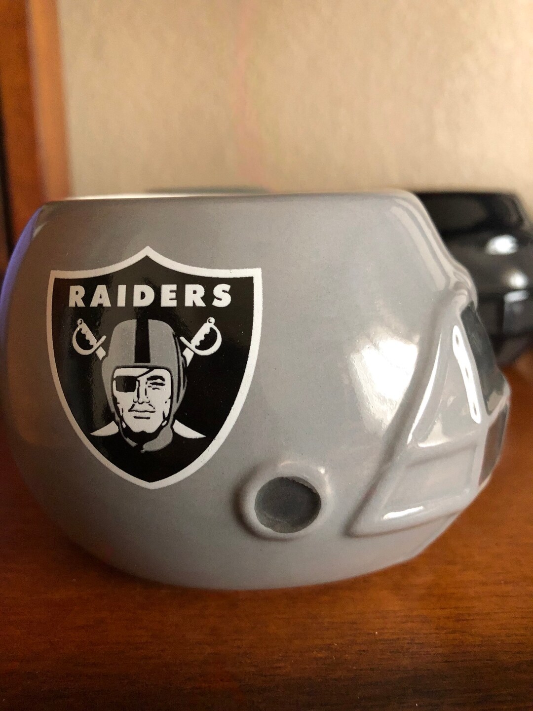 Succulent Holder (SMALL, 2.5 Inches Tall) * Football * Helmet * Raiders ...