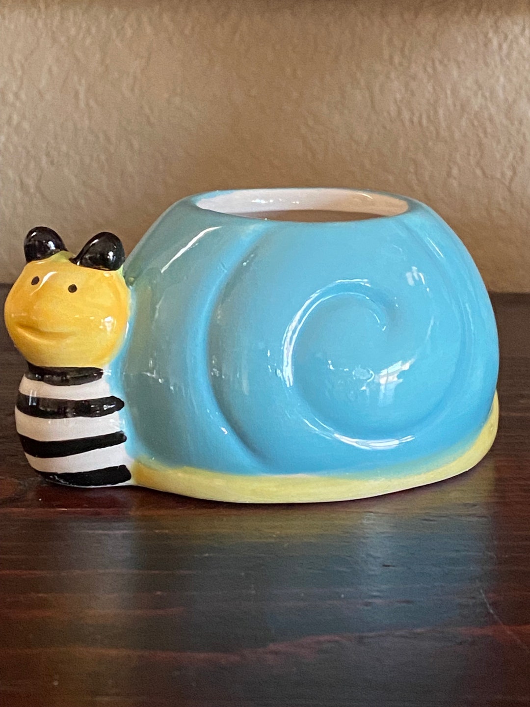 Handmade Ceramic Snail Planter: Whimsical Succulent Holder - Etsy