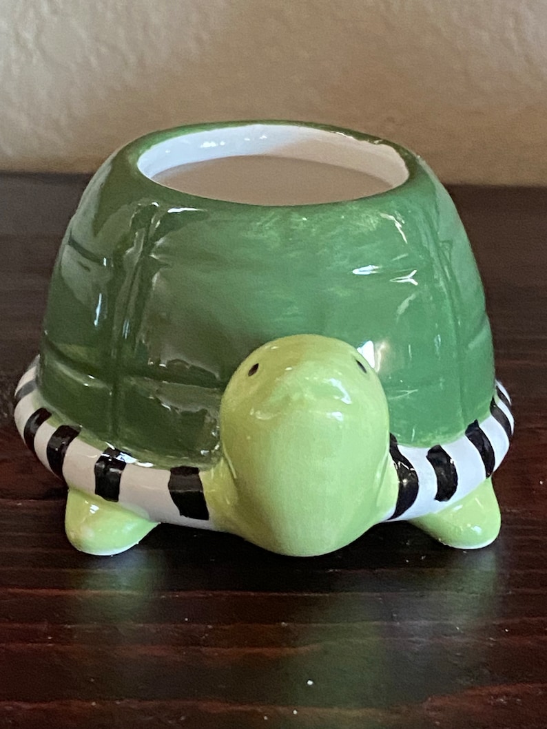 Handmade Ceramic Turtle Planter: Small Animal Succulent Holder - Etsy