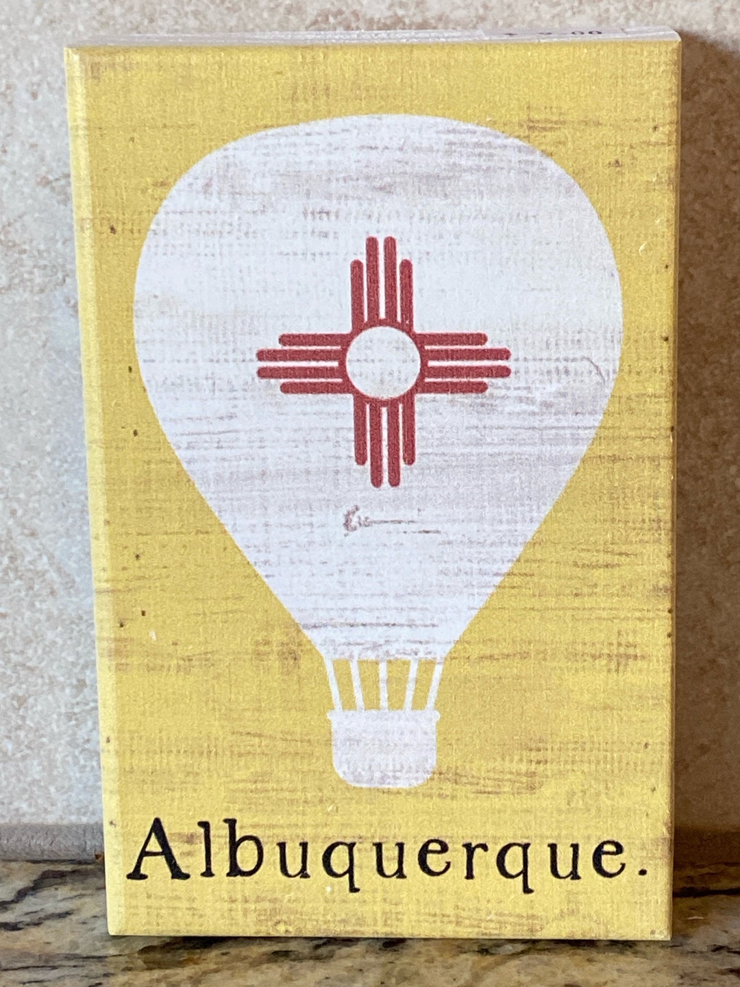Albuquerque Wooden Sign, Zia Symbol, Balloon. NM Souvenir. - Etsy