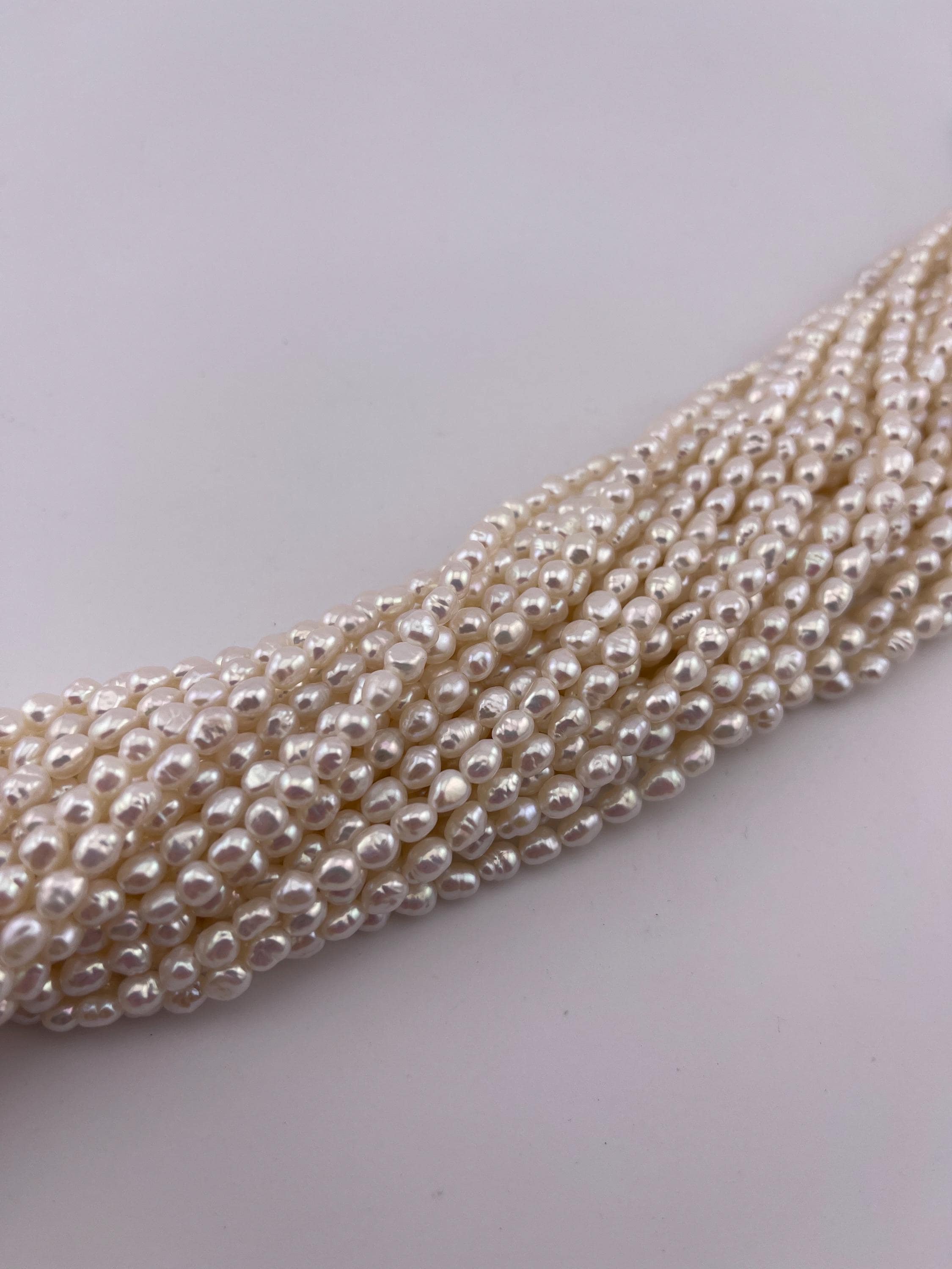 Rice Shape Fresh Water Pearl 4-4.5mm - Etsy