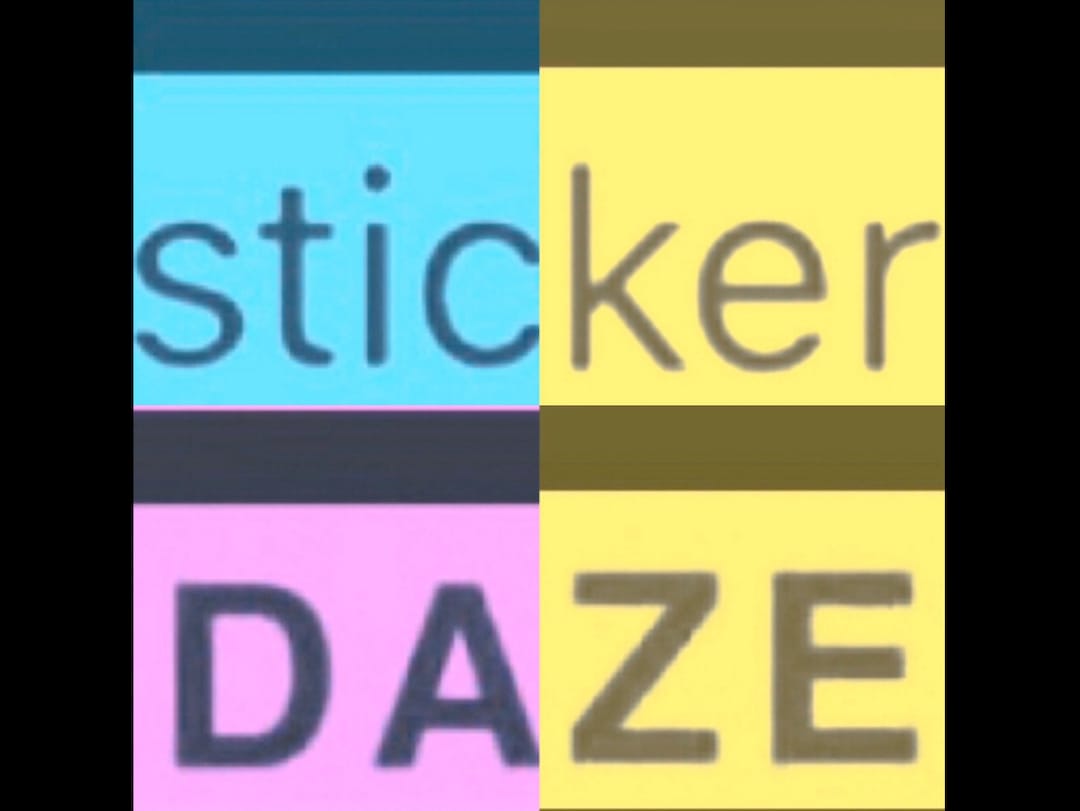Sticker Daze LOGO Sticker - Etsy