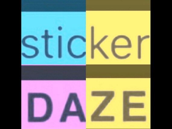 Sticker Daze LOGO Sticker - Etsy