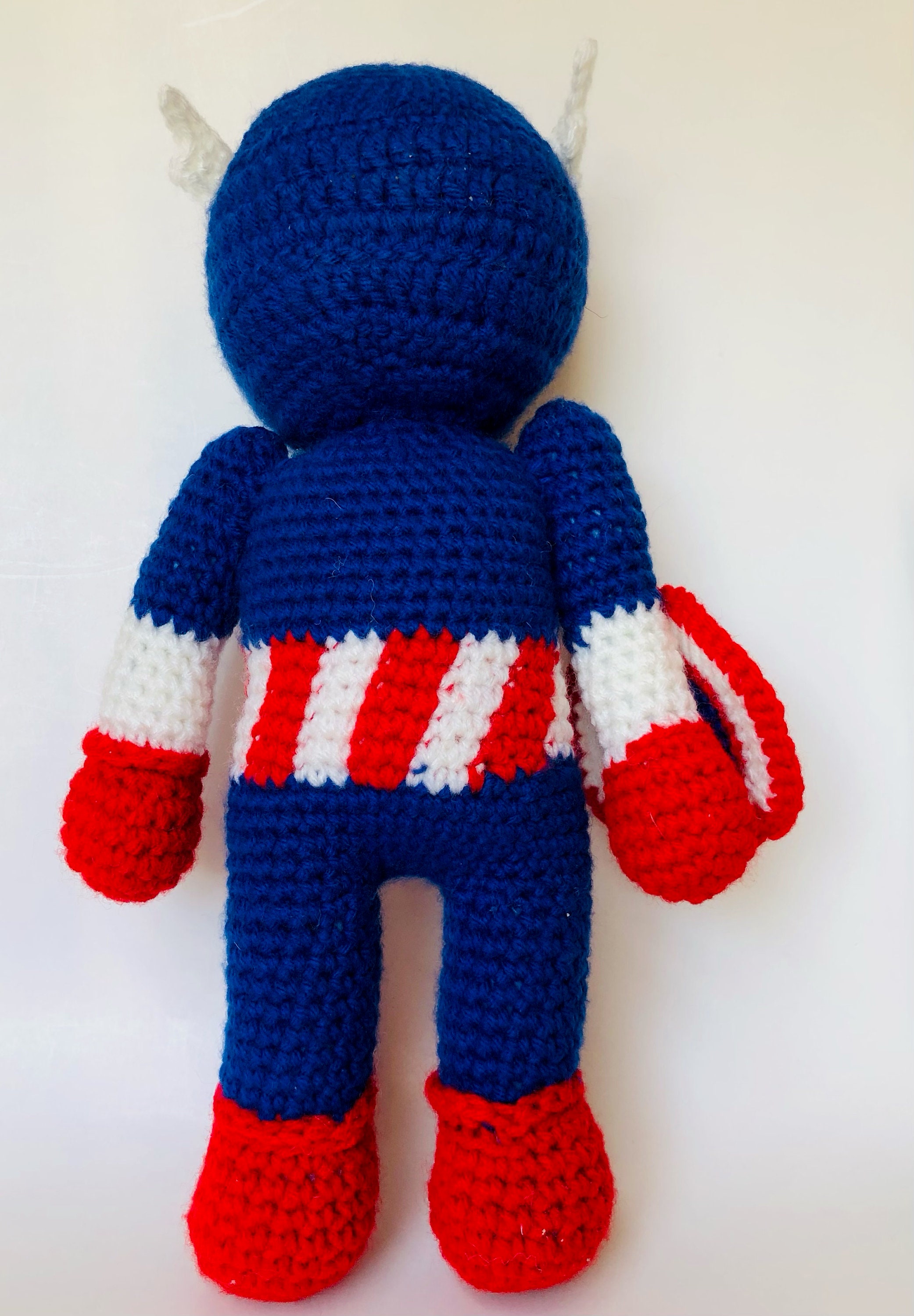 Captain America Crochet Plushie - Etsy