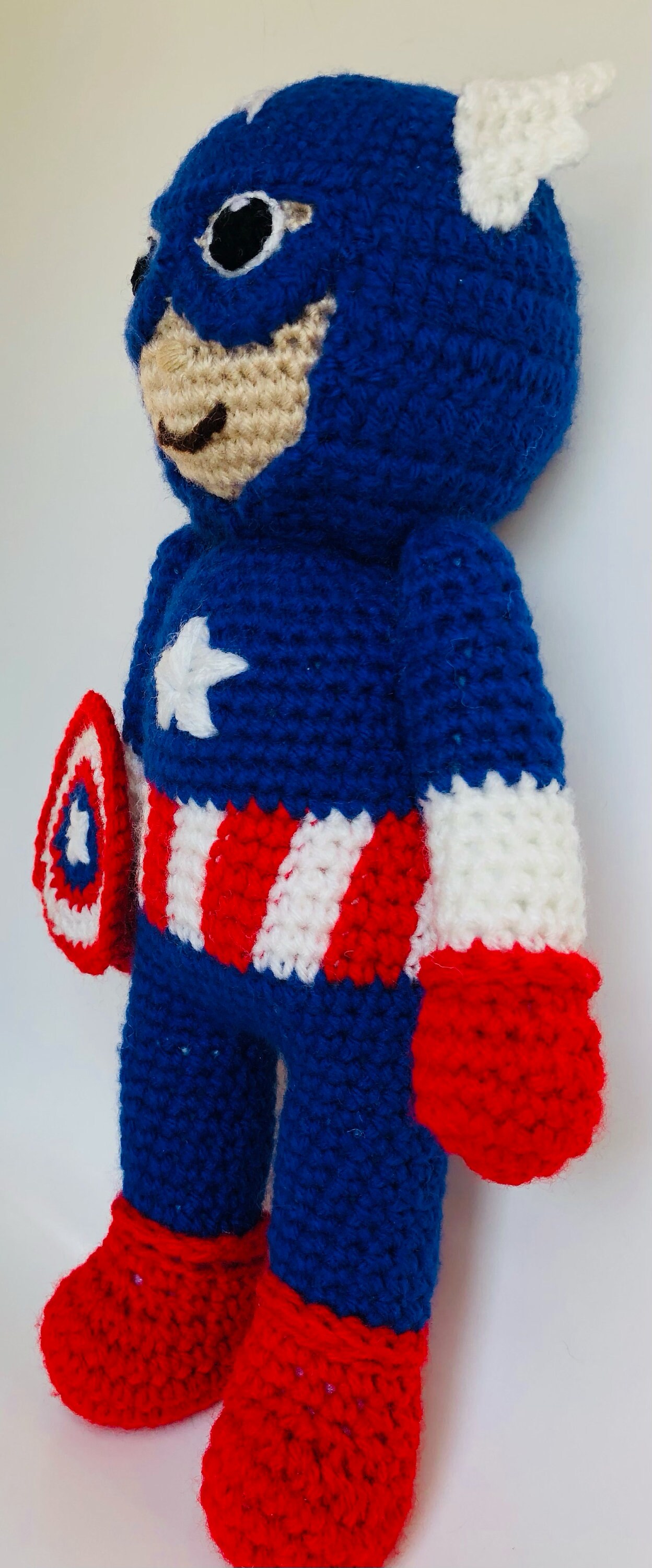Captain America Crochet Plushie - Etsy
