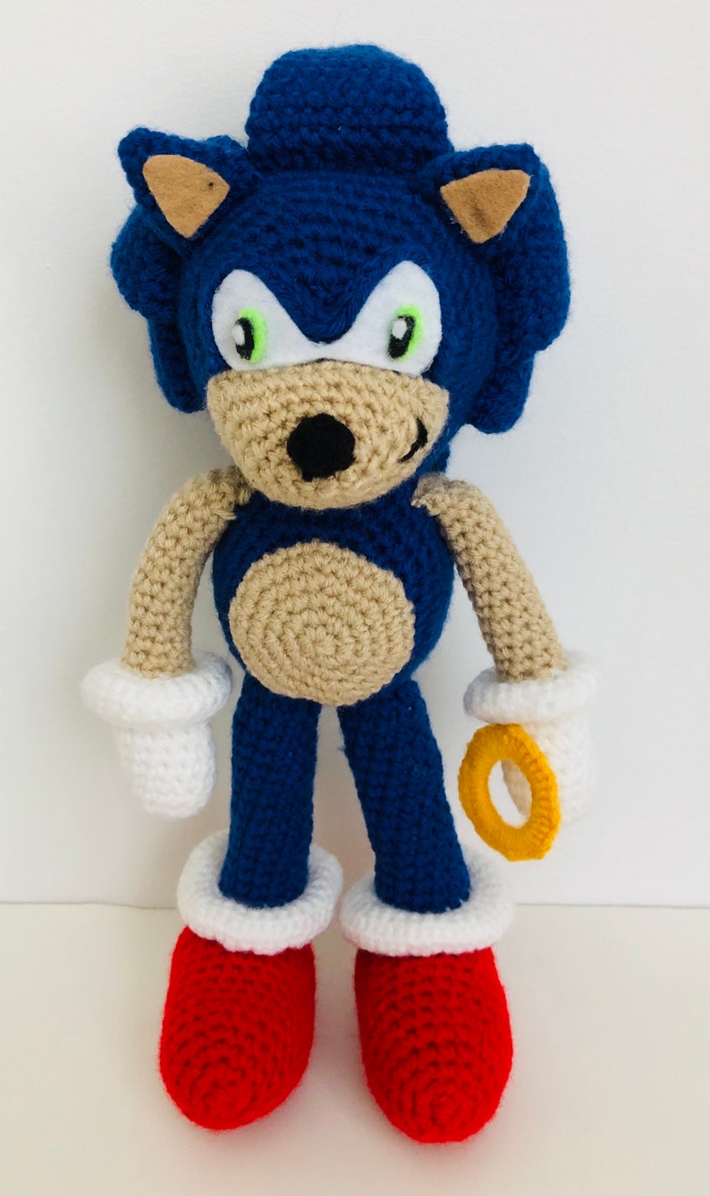 Crochet Sonic Plushie the Hedgehog - Etsy