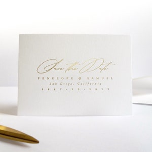 Letterpress Wedding Invitation, Formal Black Tie Letterpress High End ...