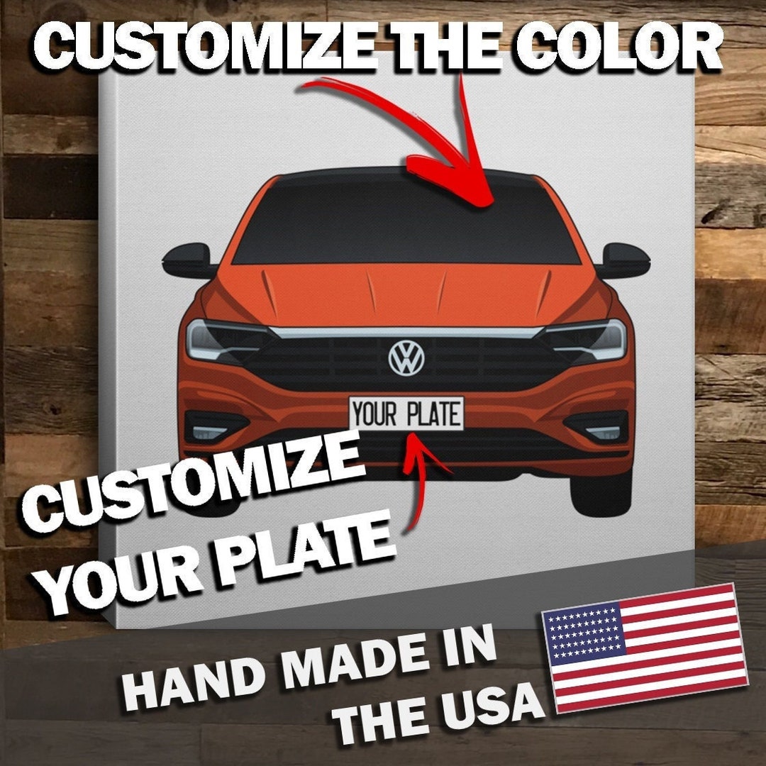 2018 Present Volkswagen VW Jetta GLI R Line Canvas Print Art Painting ...