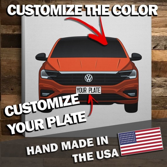 2018 Present Volkswagen VW Jetta GLI R Line Canvas Print Art - Etsy