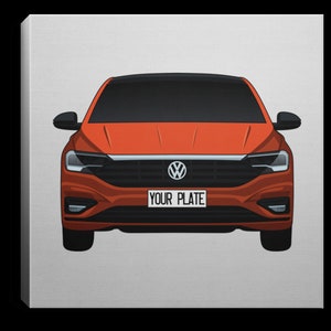 2018 Present Volkswagen VW Jetta GLI R Line Canvas Print Art Painting ...