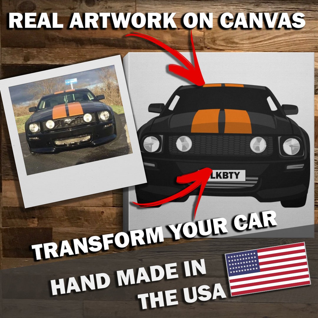 Custom Car Canvas Print - Etsy